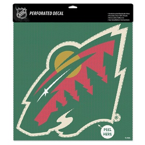 Minnesota Wild - 17x17 Perforated Shade Decal at Sticker Shoppe