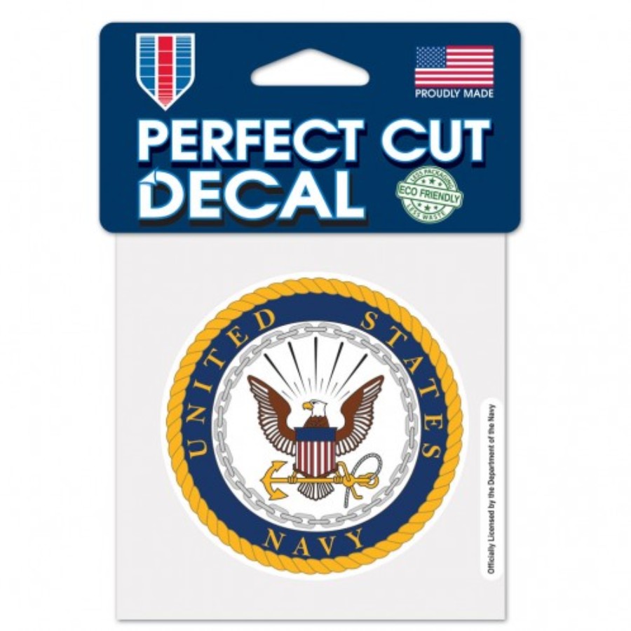 United States Navy Logo - 4x4 Die Cut Decal at Sticker Shoppe