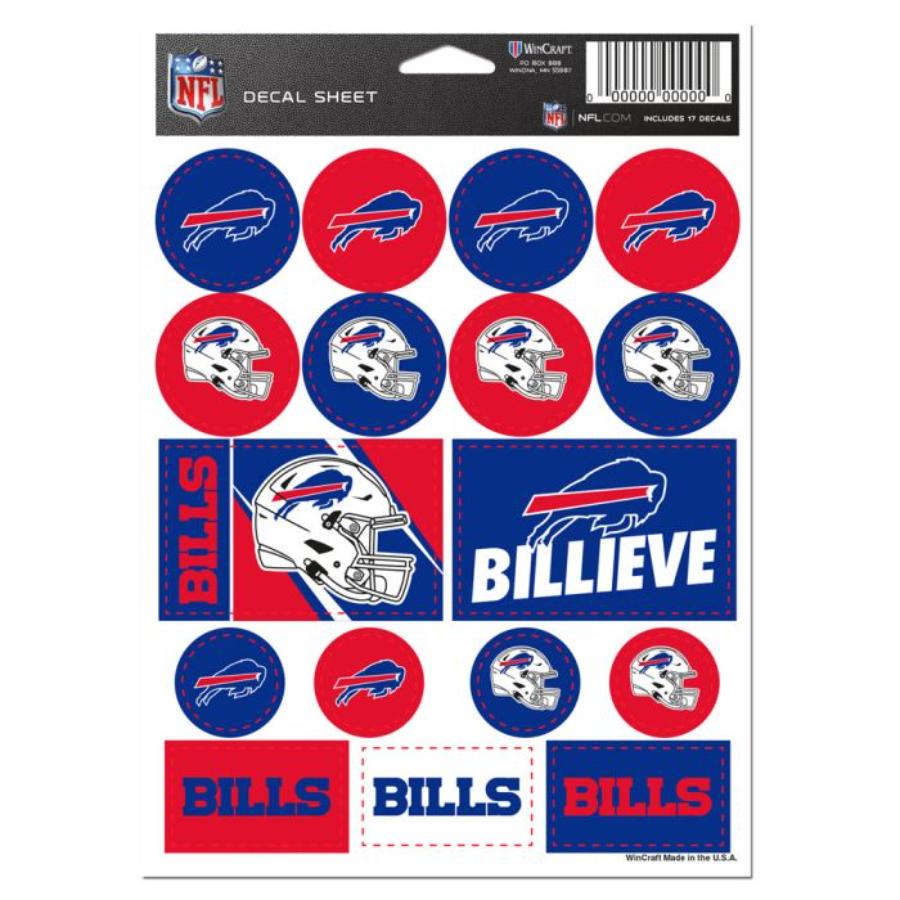 Buffalo Bills - 5x7 Sticker Sheet at Sticker Shoppe