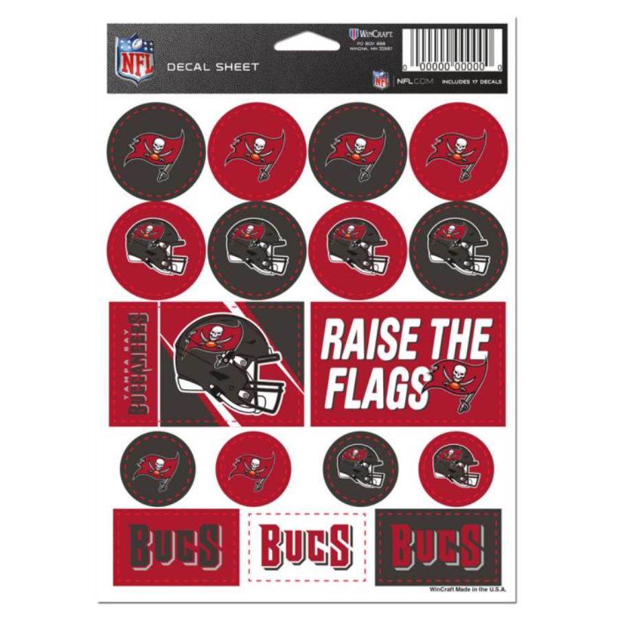 Tampa Bay Buccaneers - 5x7 Sticker Sheet at Sticker Shoppe