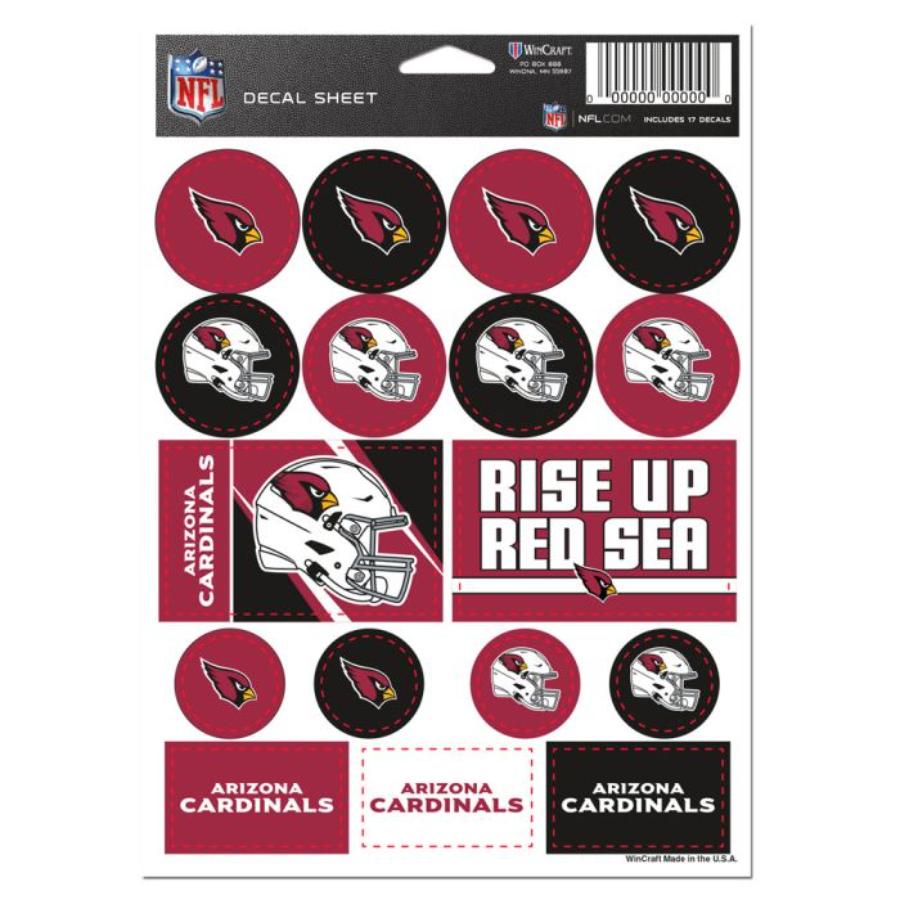 Arizona Cardinals - 5x7 Sticker Sheet at Sticker Shoppe