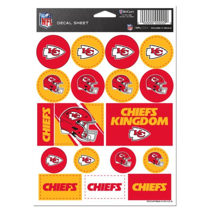 Kansas City Chiefs - 5x7 Sticker Sheet at Sticker Shoppe