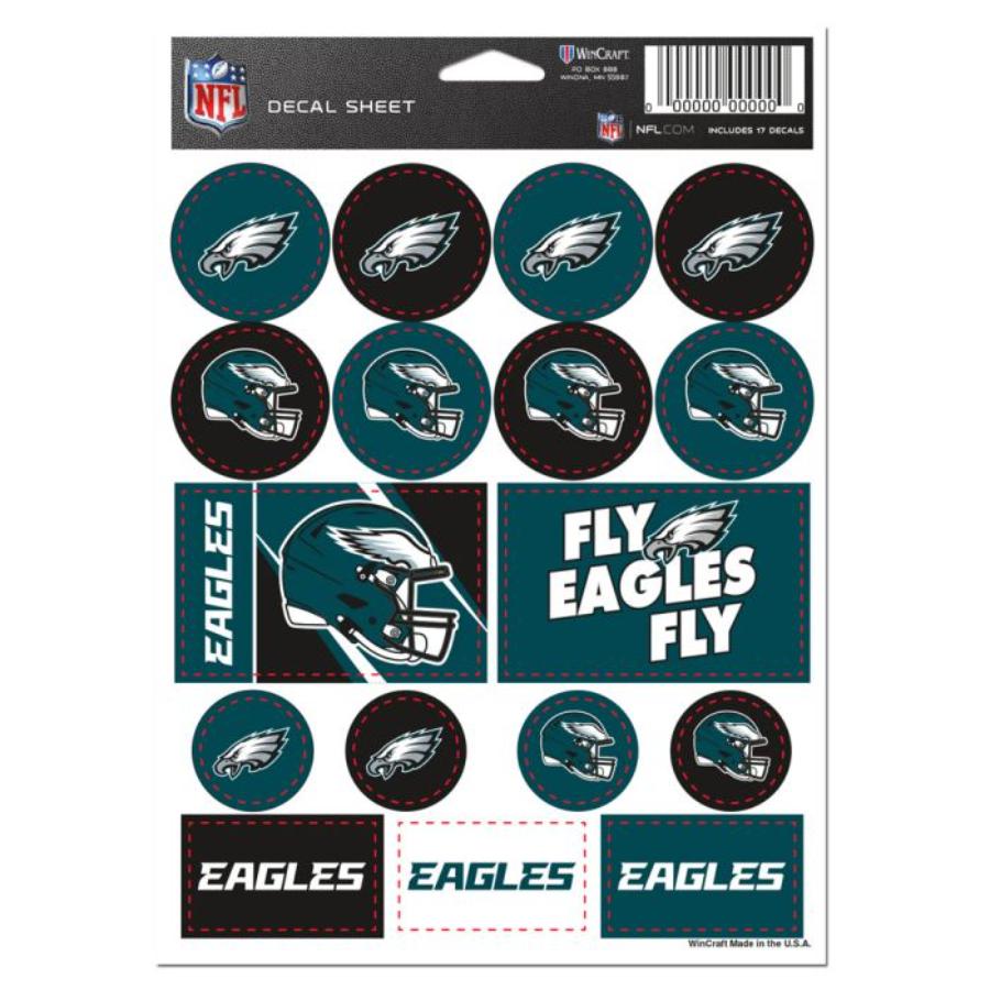 Philadelphia Eagles - 5x7 Sticker Sheet at Sticker Shoppe