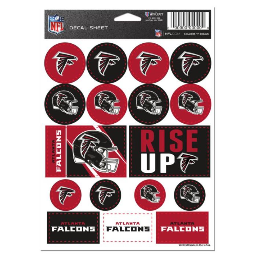 Atlanta Falcons - 5x7 Sticker Sheet at Sticker Shoppe