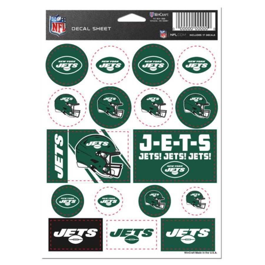New York Jets - 5x7 Sticker Sheet at Sticker Shoppe