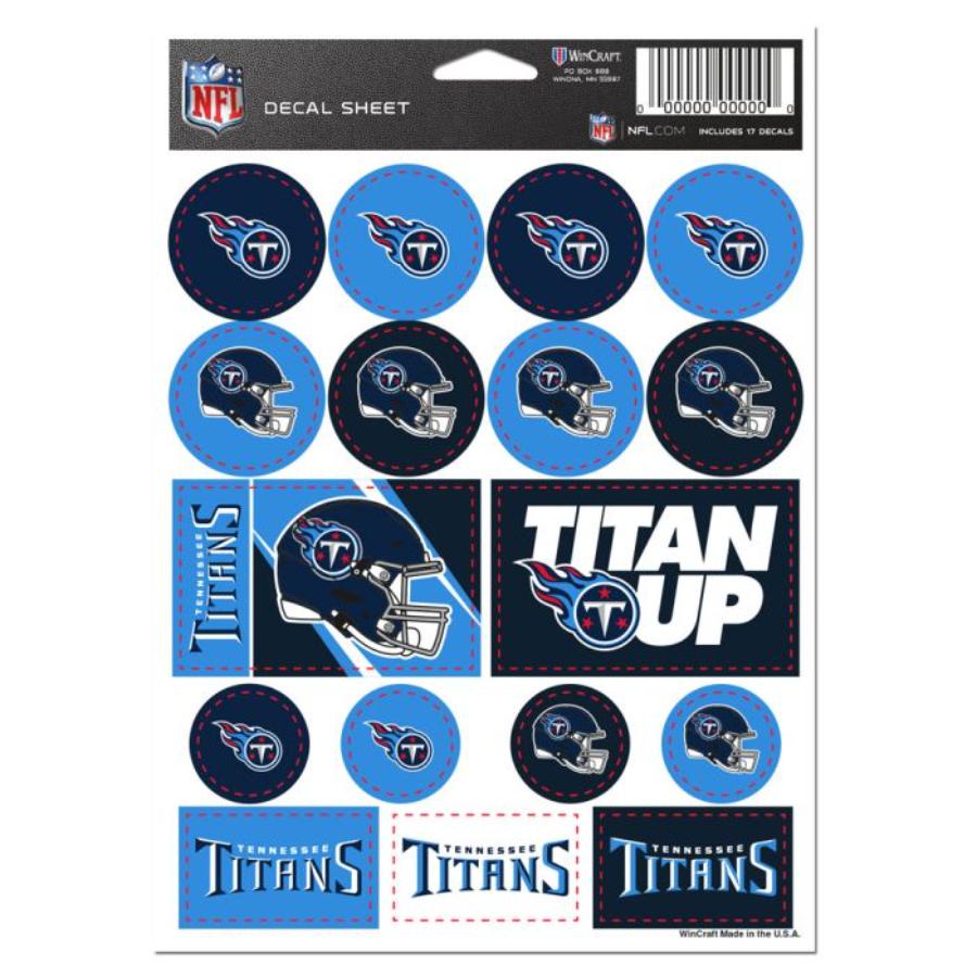 Tennessee Titans - 5x7 Sticker Sheet at Sticker Shoppe
