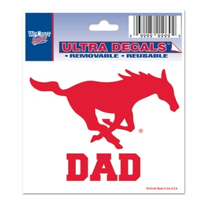 Southern Methodist University Mustangs Dad - 3x4 Ultra Decal at Sticker ...