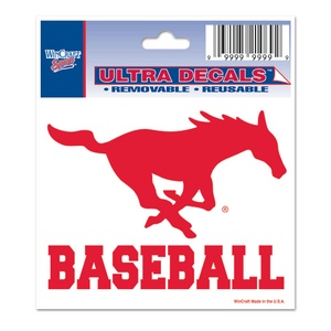 Southern Methodist University Mustangs Baseball - 3x4 Ultra Decal at ...
