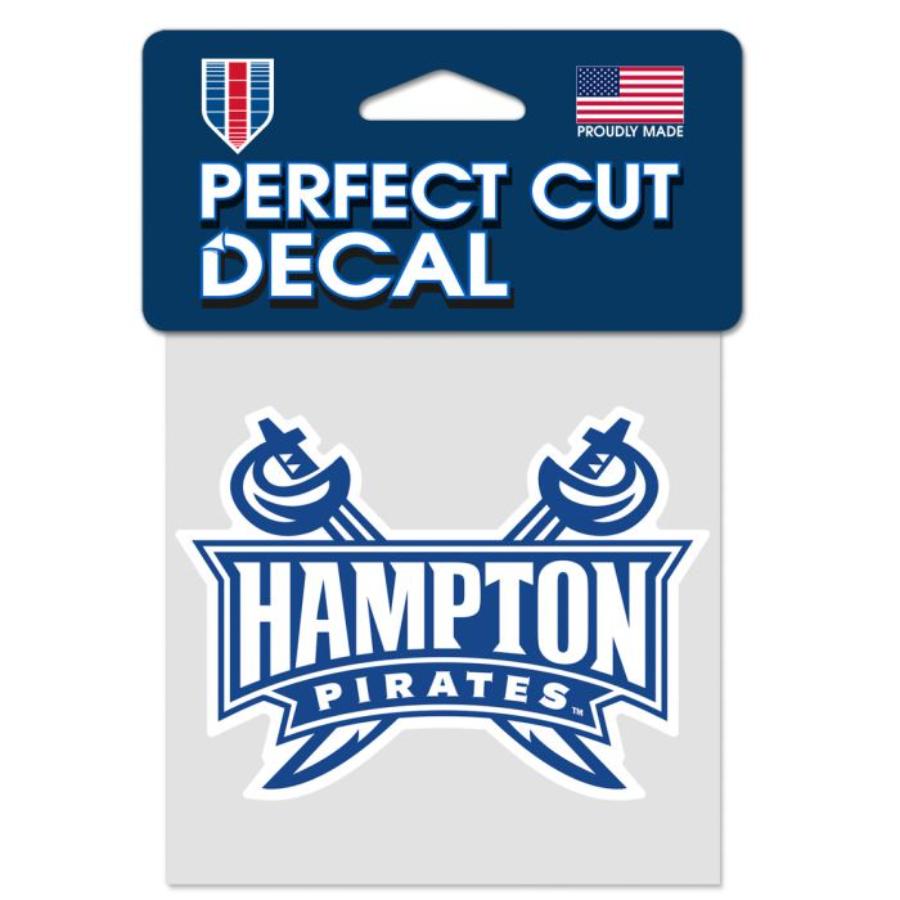 Hampton University Pirates - 4x4 Die Cut Decal at Sticker Shoppe