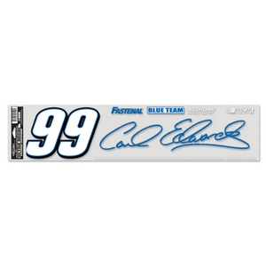 Carl Edwards #99 - 4x16 Die Cut Decal at Sticker Shoppe