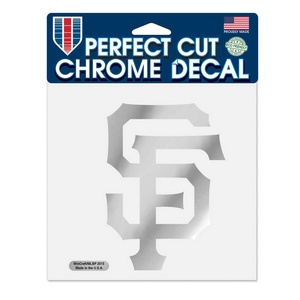 San Francisco Giants - 6x6 Chrome Die Cut Decal at Sticker Shoppe