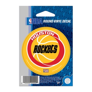 Houston Rockets Retro - 3x3 Round Vinyl Sticker at Sticker Shoppe