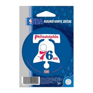Philadelphia 76ers Retro - 3x3 Round Vinyl Sticker at Sticker Shoppe