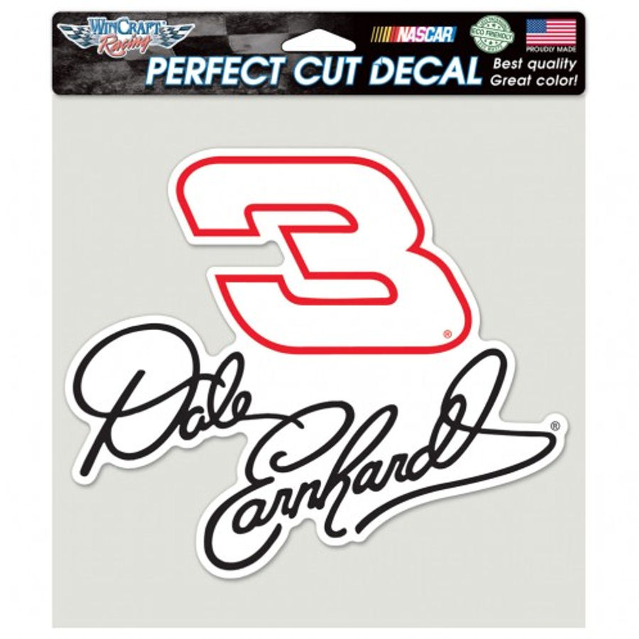 Dale Earnhardt #3 - 8x8 Full Color Die Cut Decal at Sticker Shoppe