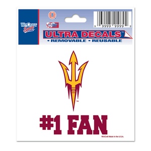 Arizona State University Sun Devils Trident #1 Fan - 3x4 Ultra Decal at ...