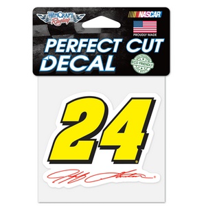 Jeff Gordon #24 - 4x4 Die Cut Decal at Sticker Shoppe