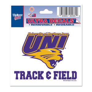 Northern Iowa University Panthers Track & Field - 3x4 Ultra Decal at ...