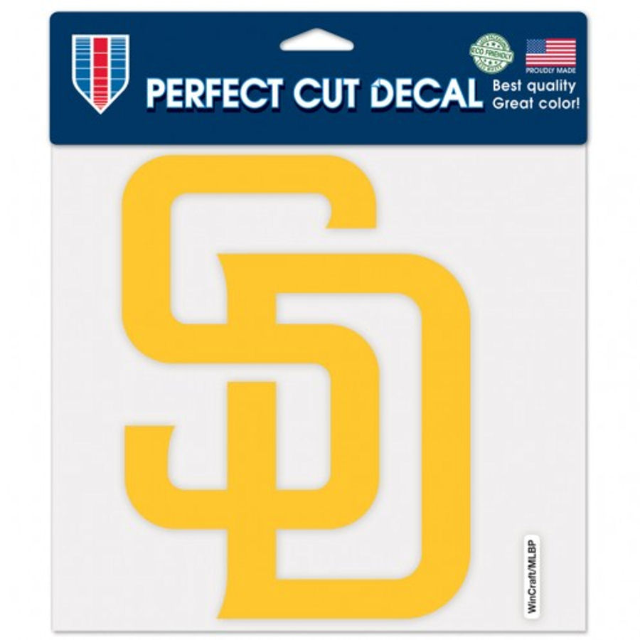 San Diego Padres 2020 Yellow - 8x8 Full Color Die Cut Decal at Sticker ...