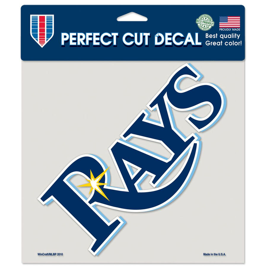 Tampa Bay Rays - 8x8 Full Color Die Cut Decal at Sticker Shoppe