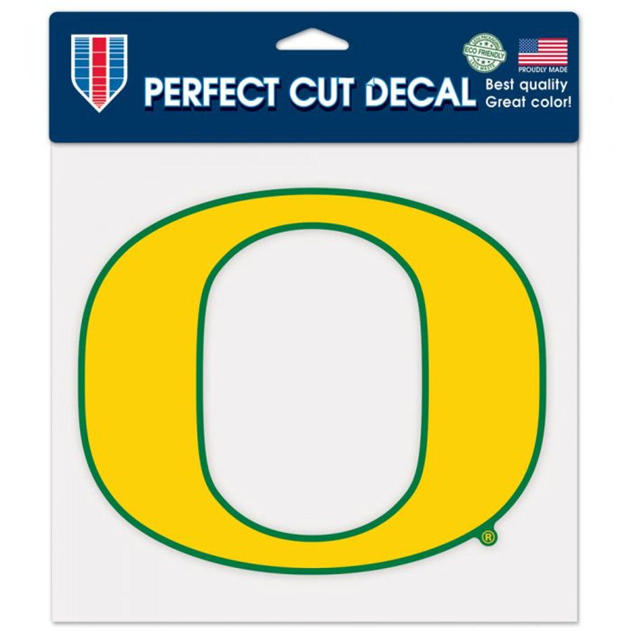 University Of Oregon Ducks - 8x8 Full Color Die Cut Decal at Sticker Shoppe