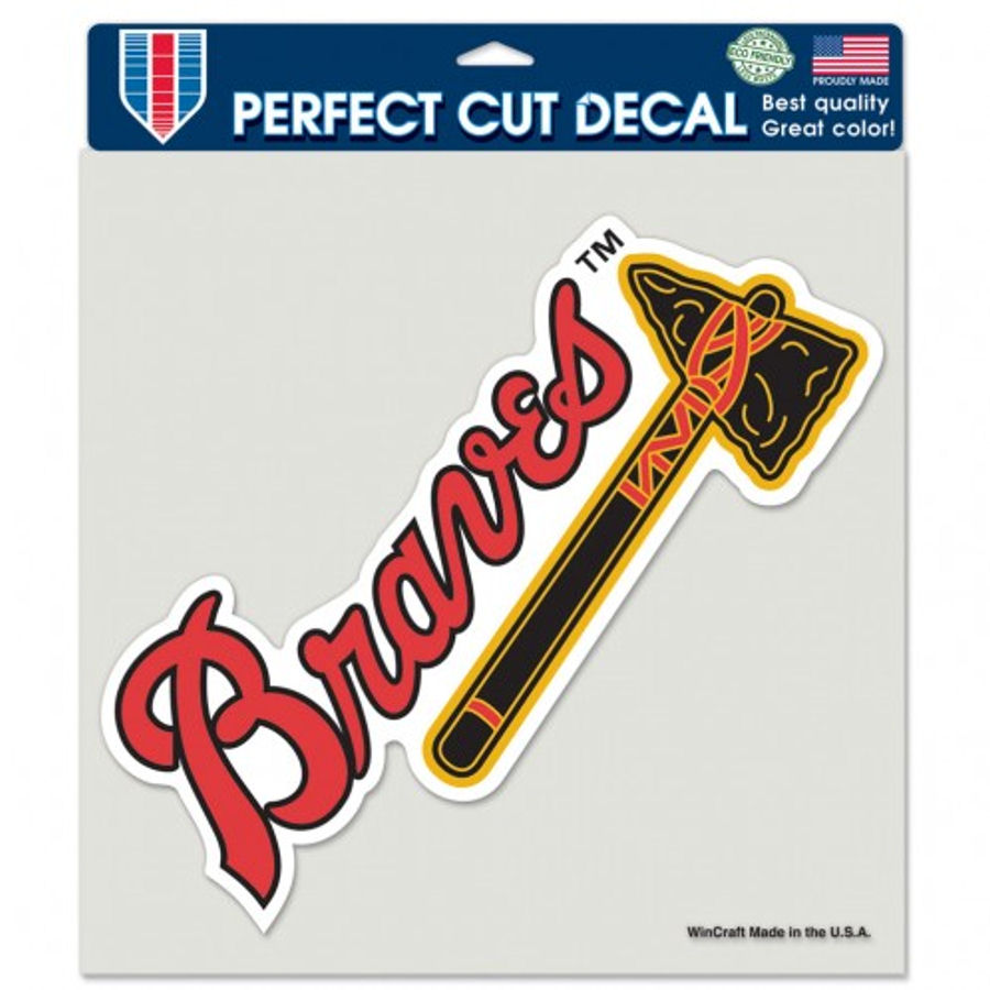 Atlanta Braves Retro - 8x8 Full Color Die Cut Decal at Sticker Shoppe