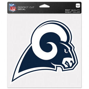 Los Angeles Rams Blue & White Logo - 8x8 Full Color Die Cut Decal at ...