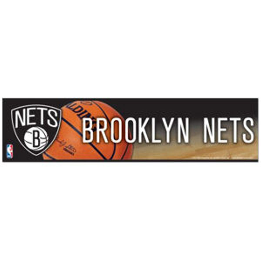 Brooklyn Nets Basketball - 3x12 Bumper Sticker Strip at Sticker Shoppe