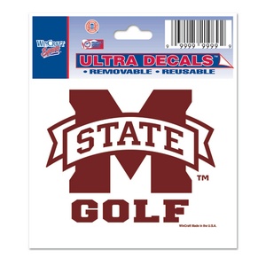 Mississippi State University Bulldogs Golf - 3x4 Ultra Decal at Sticker ...