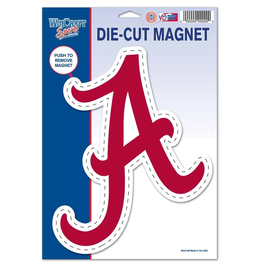 University of Alabama Crimson Tide - 7" Die Cut Magnet at Sticker Shoppe