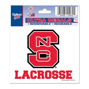 North Carolina State University Wolfpack Lacrosse - 3x4 Ultra Decal at ...