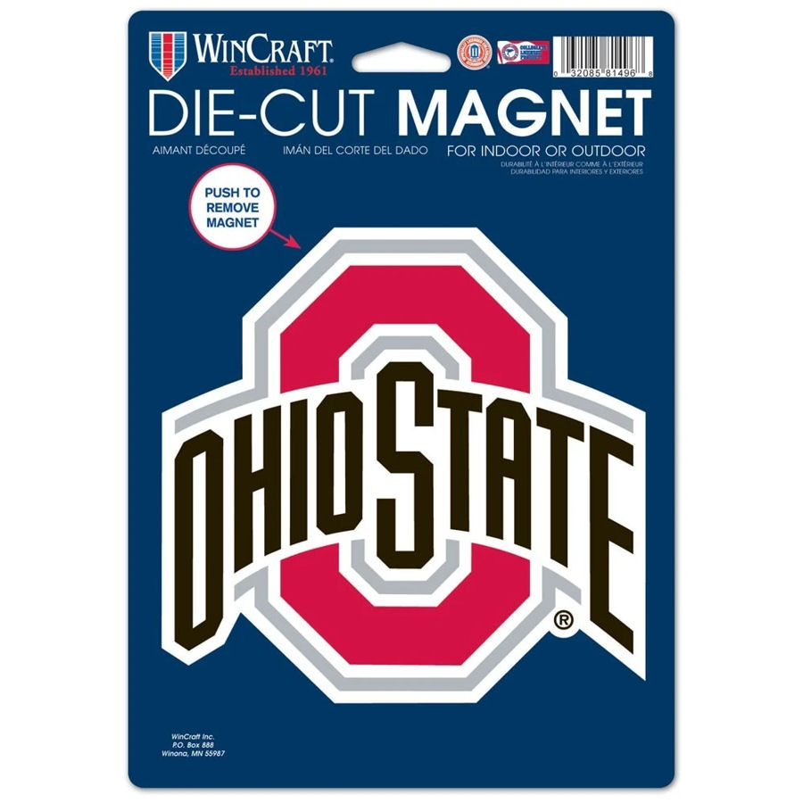 Ohio State University Buckeyes - 6" Die Cut Magnet at Sticker Shoppe