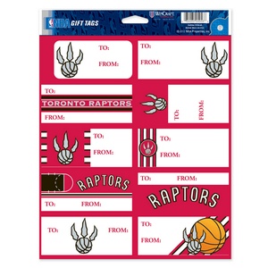 Toronto Raptors - Sheet of 10 Gift Tag Labels at Sticker Shoppe