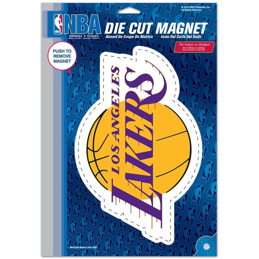 Los Angeles Lakers - 7" Die Cut Magnet at Sticker Shoppe