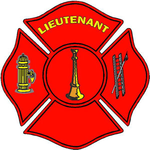 Fire Lieutenant Maltese Cross - Decal at Sticker Shoppe