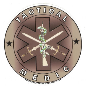Tactical Medic Swords - Vinyl Sticker at Sticker Shoppe