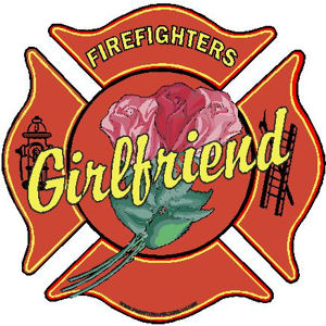 Firefighters Girlfriend - Decal at Sticker Shoppe