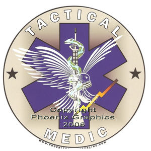 Tactical Medic Lightning Bolt - Vinyl Sticker at Sticker Shoppe