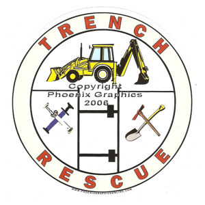 Trench Rescue - Vinyl Sticker at Sticker Shoppe