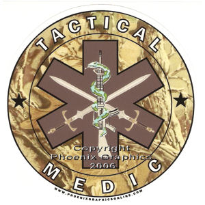 Tactical Medic Camo - Vinyl Sticker at Sticker Shoppe
