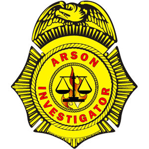 Arson Investigator Badge - Sticker at Sticker Shoppe