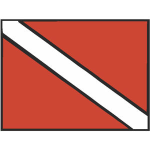 Dive Flag - Decal at Sticker Shoppe