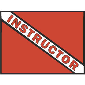 Dive Instructor - Helmet Decal at Sticker Shoppe