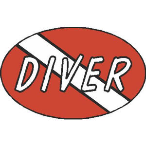 Diver - Decal at Sticker Shoppe