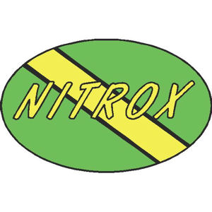 Diver Nitrox - Oval Decal at Sticker Shoppe