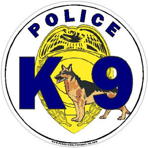 Police K-9 Badge - Decal at Sticker Shoppe