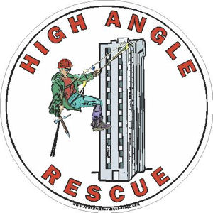 High Angle Rescue Rappelling - Decal at Sticker Shoppe