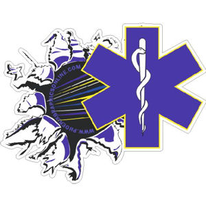 Star Of Life Bursting - Decal at Sticker Shoppe