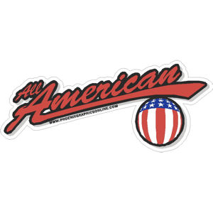 All American - Decal at Sticker Shoppe