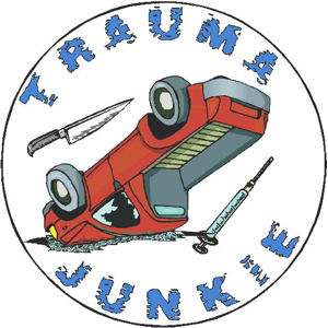 EMS Trauma Junkie - Sticker at Sticker Shoppe