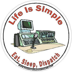 Life Is Simple Eat, Sleep Dispatch - Decal at Sticker Shoppe